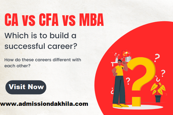 CFA Course Comparison | CFA vs CA | CFA vs MBA - Admission Dakhila